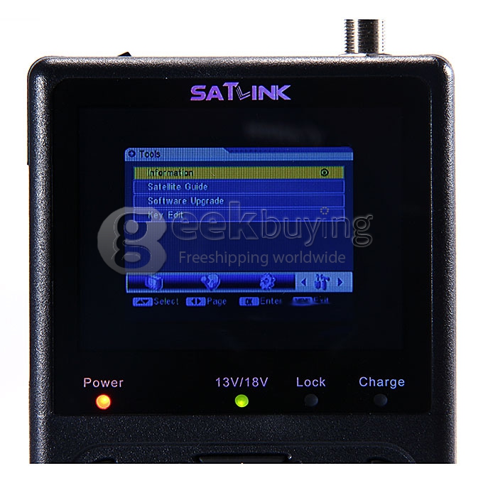 Satlink WS-6906 3.5" DVB-S FTA Digital Satellite Meter