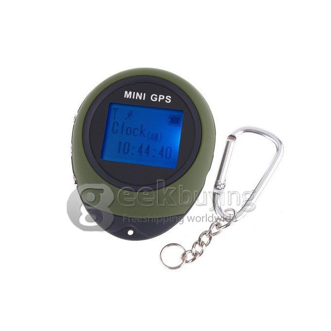 PG03 Dark Green Mini GPS Navigation USB Rechargeable for Outdoor