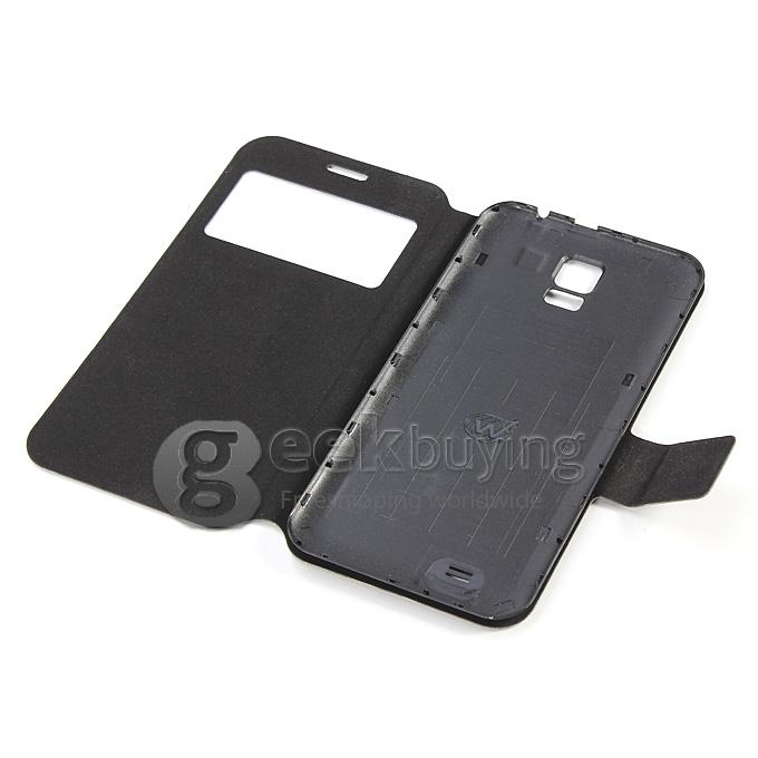 Protective PU Leather Hard Case Cover Shell for MPIE C5000 - Black