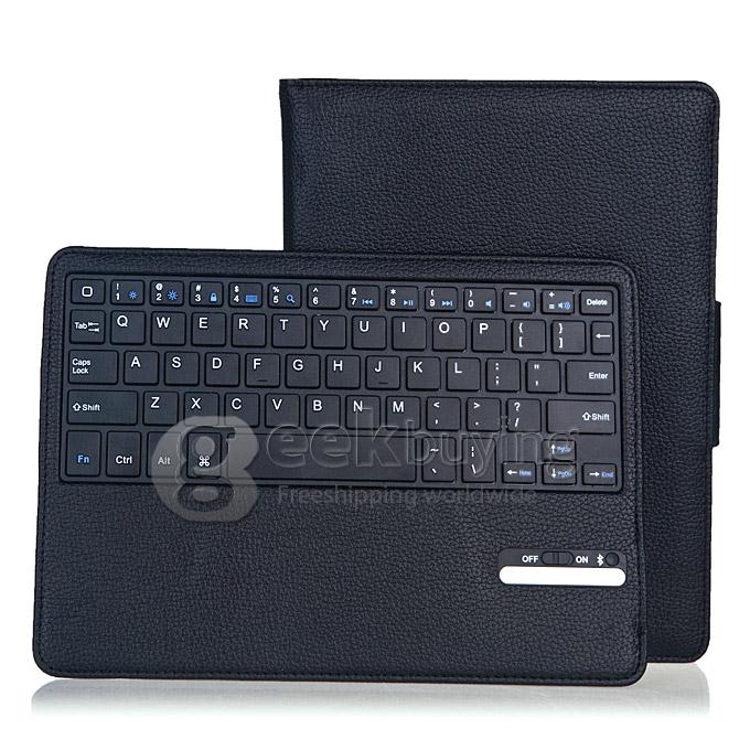 Wireless Bluetooth ABS Leather Keyboard Case for Apple iPad Air 2