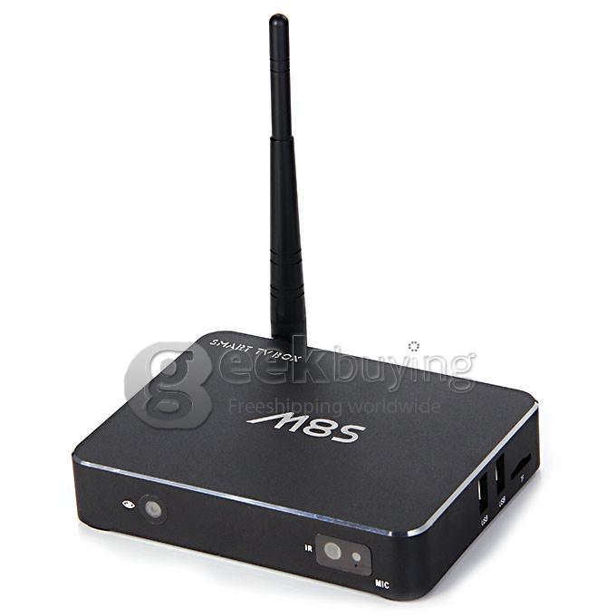 M8S RK3288 Android TV BOX 2G/8G 2.4G/5G WIFI 2.0MP Camera BT Black
