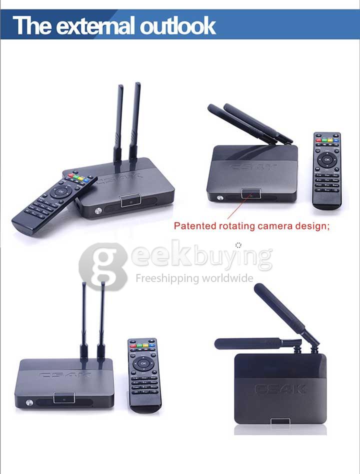 Karaoke CS4K RK3288 Android 4.4 TV BOX 2.4G/5G WIFI 5.0mp Camera