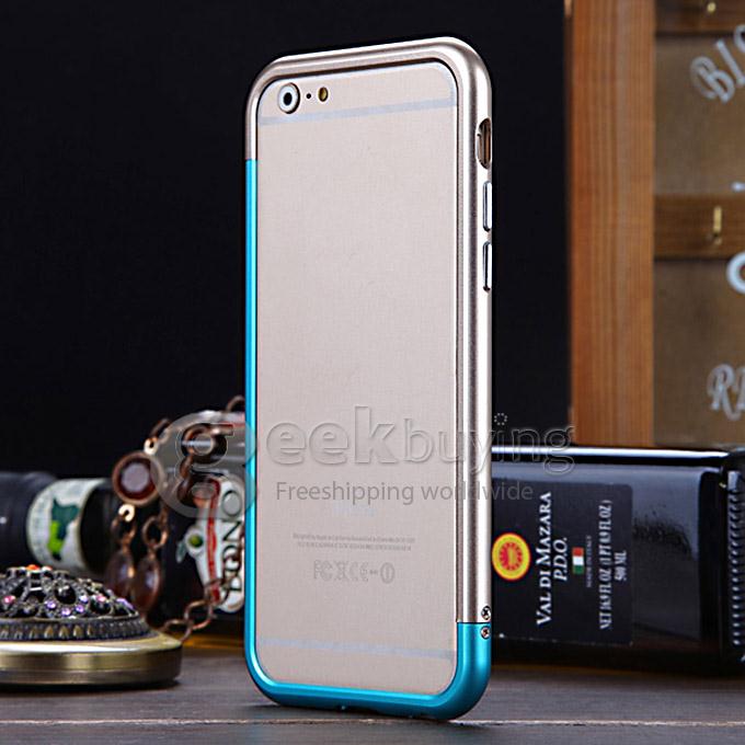 Ultra Thin Bicolour Aluminum Metal Bumper Back Case Cover for iPhone 6 ...
