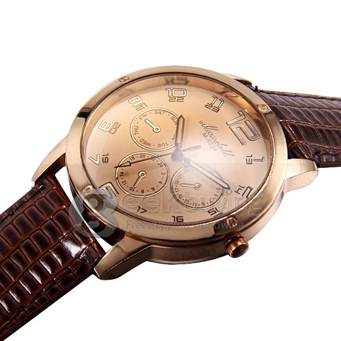 Mundell M-9224 Lady Style Leather Band Analog Watch for Woman