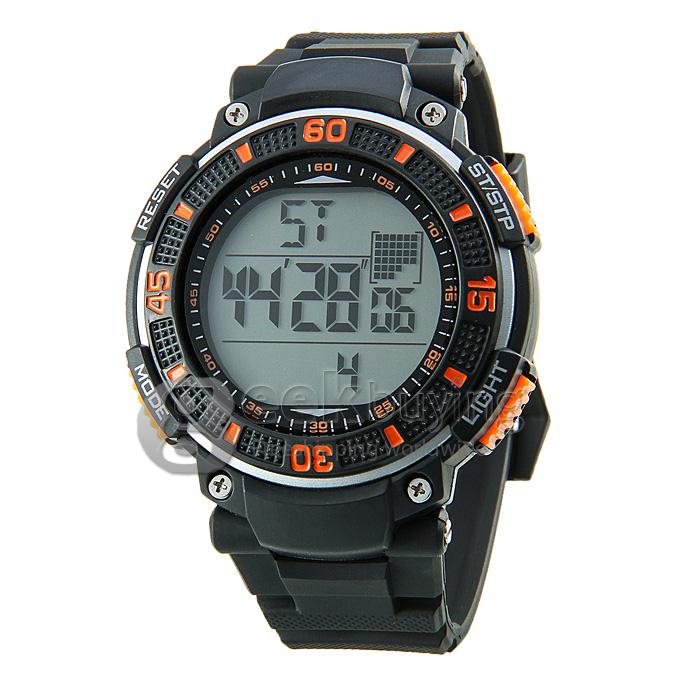 SHHORS 789 LED Rubber Band Digital Sport Quartz Wrist Watch for Man