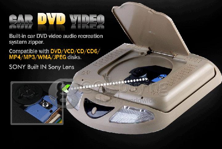 XD906 SUNPLUS 9 Inch Flip Down Roof Mount Car Overhead DVD Player