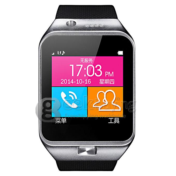 GV09 Bluetooth Wrist Watch Phone Touch Screen Camera SIM Card Stell