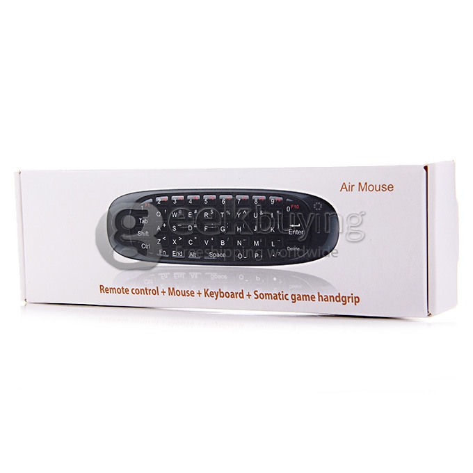 GK001 2.4GHz Air Mouse + English Keyboard for TV Motion Sensing Game