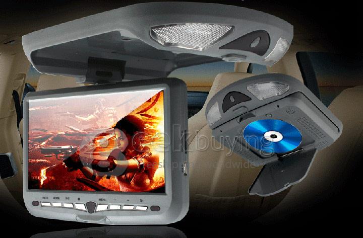 XD906 SUNPLUS 9 Inch Flip Down Roof Mount Car Overhead DVD Player