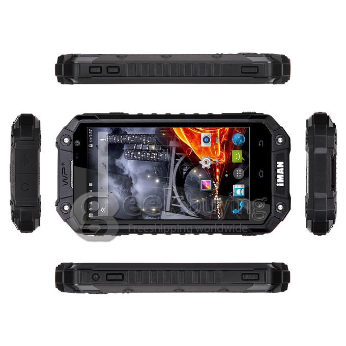 IMAN i6 Walkie Talkie 4.7 Inch IP68 Rugged Phone Waterproof Android4.4