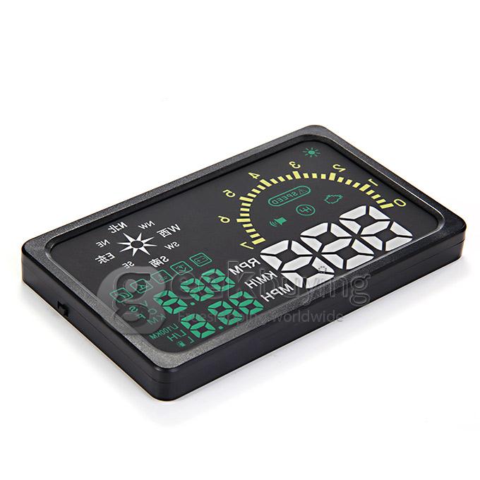 i6 6inch LED HUD Head Up Display OBDII Over Speed Warning