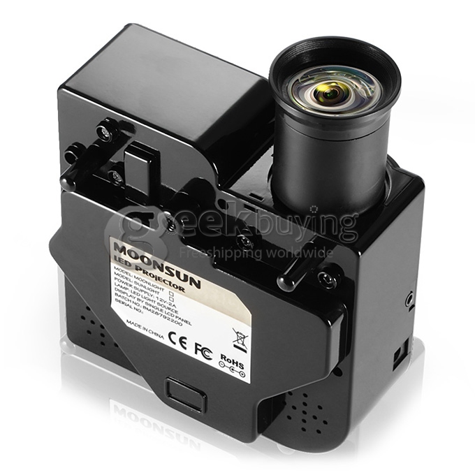 GM40 Multimedia 24W 400Lm 1080P LCD Image System LED Projector Black