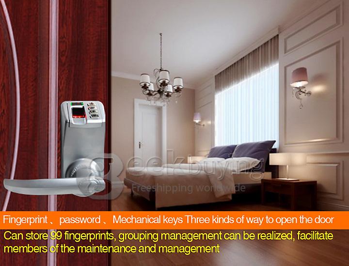 DIY-3398 Biometric Fingerprint+Mechanical Key Password
