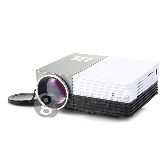 H50 80LM LED LCD Projector Home Theater 1080p 480 x 320 USB HDMI VGA