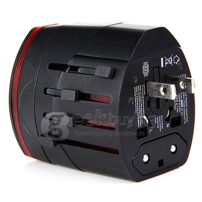 Universal Travel AC UK / EU / US / AU Plug Power Adapter Dual USB