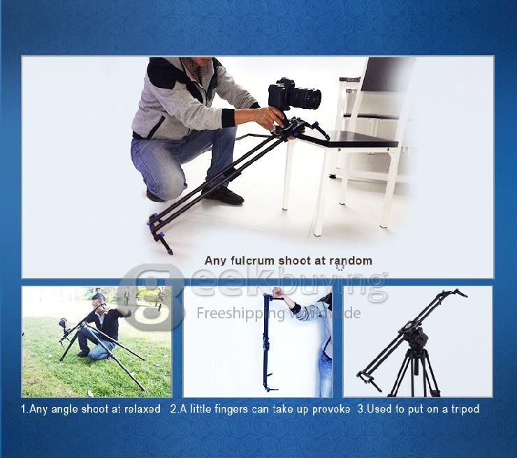 WIELDY Mini Carbon Fiber Rods Light 80cm Linear Camera Slider