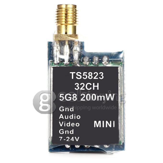 Boscam Mini FPV Tx 5.8G 32Ch 200mW AV Transmitter Module TS5823