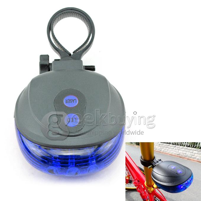 Waterproof 2 Straight Lines Red Laser 3 Mode Bike Tail Warning Light