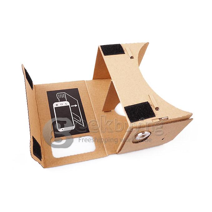 Google Cardboard VR 3D Glasses with Black Magnet for iPhone Samsung