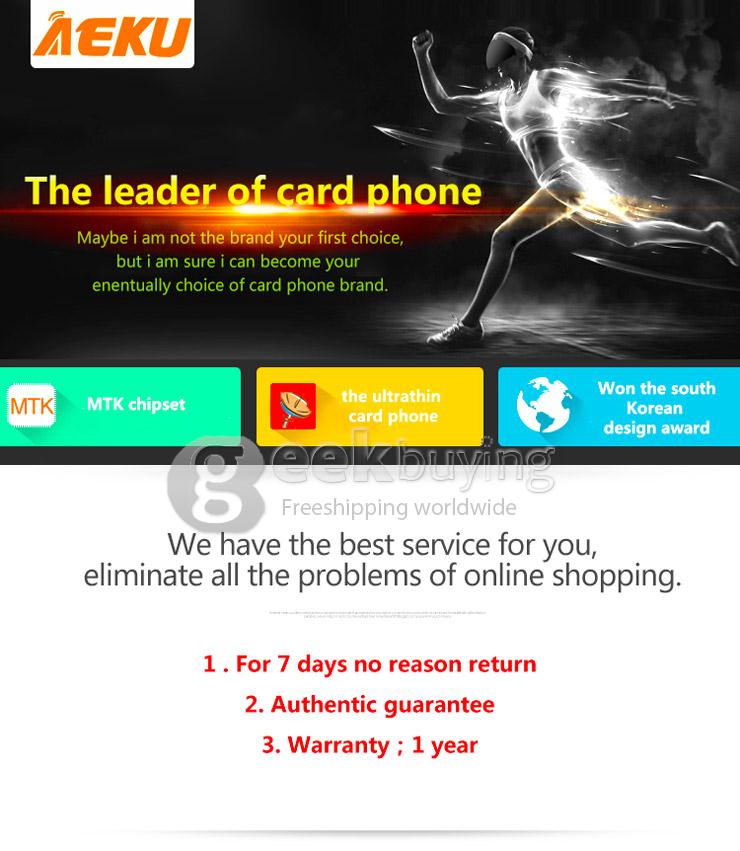 AEKU K5 1.0 inch MTK Single Core Mini Pocket Card Cell Phones