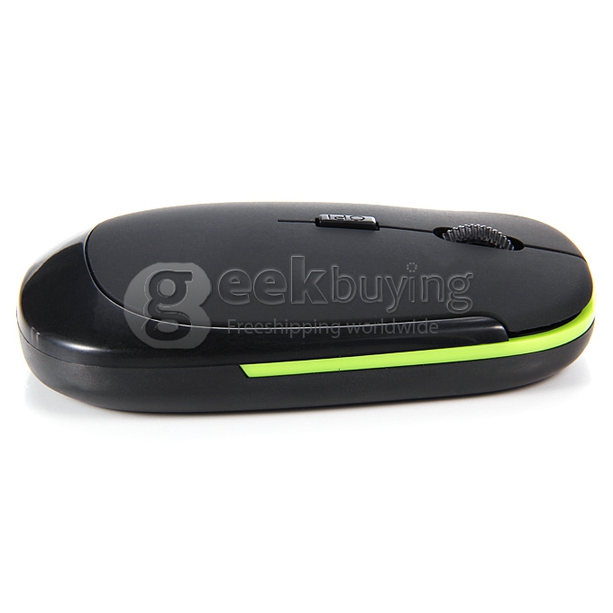 Ultra Slim Wireless 2.4GHz 1600 DPI Portable Design USB Optical Mouse ...