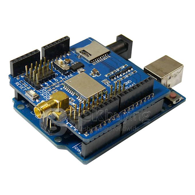 High Receive Sensitivity GPS Shield with Micro SD for Arduino