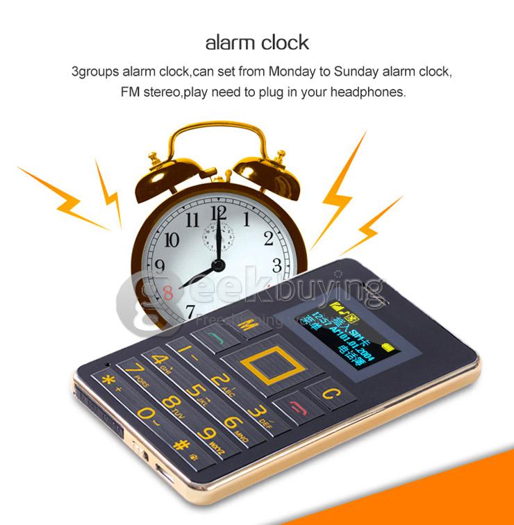 AEKU K5 1.0 inch MTK Single Core Mini Pocket Card Cell Phones
