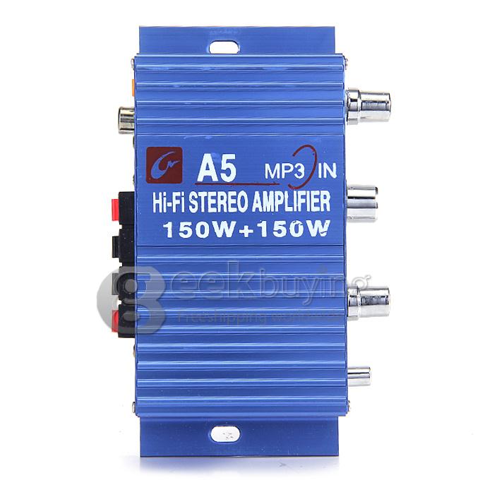 Car Vehicle 150W DC 12V-18V Mini Hifi Stereo Audio Power Amplifier