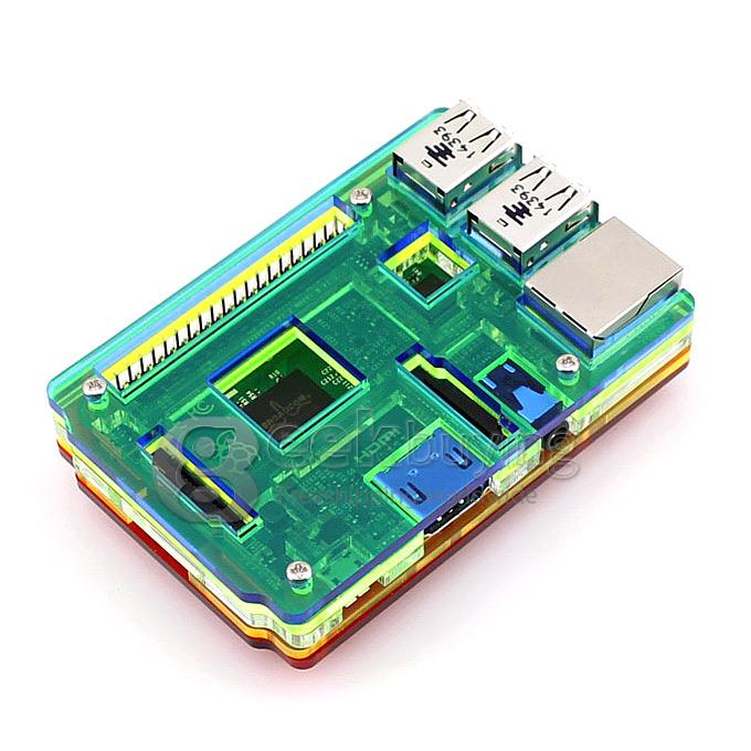 Raspberry Pi 2 Model B Multi Color Rainbow Case