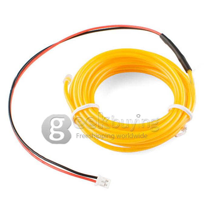Arduino EL Wire 3M For EL shield - Yellow