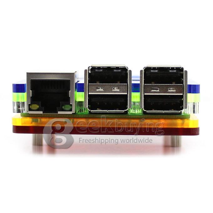 Raspberry Pi 2 Model B Multi Color Rainbow Case