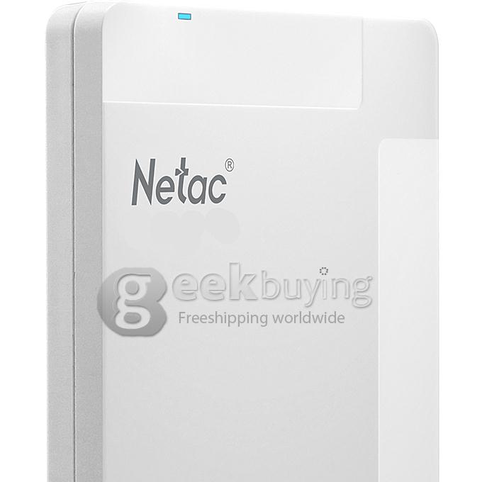 Netac LangKe K218 500GB USB 3.0 Disco duro móvil con carcasa esmerilada - Blanco