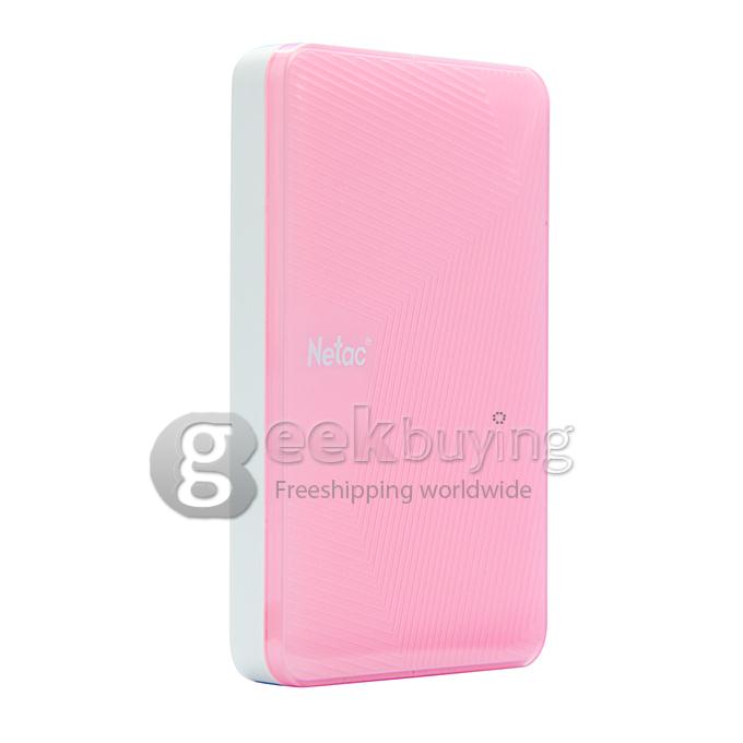 Netac LangKe K308 Business Series 1TB USB 2.0 Mobile Hard Disk - Pink