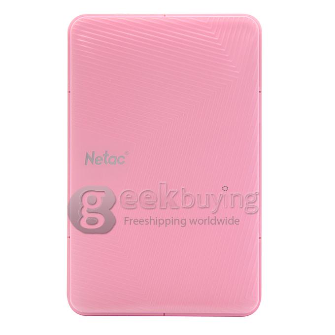 Netac LangKe K308 Business Series 1TB USB 2.0 Mobile Hard Disk - Pink