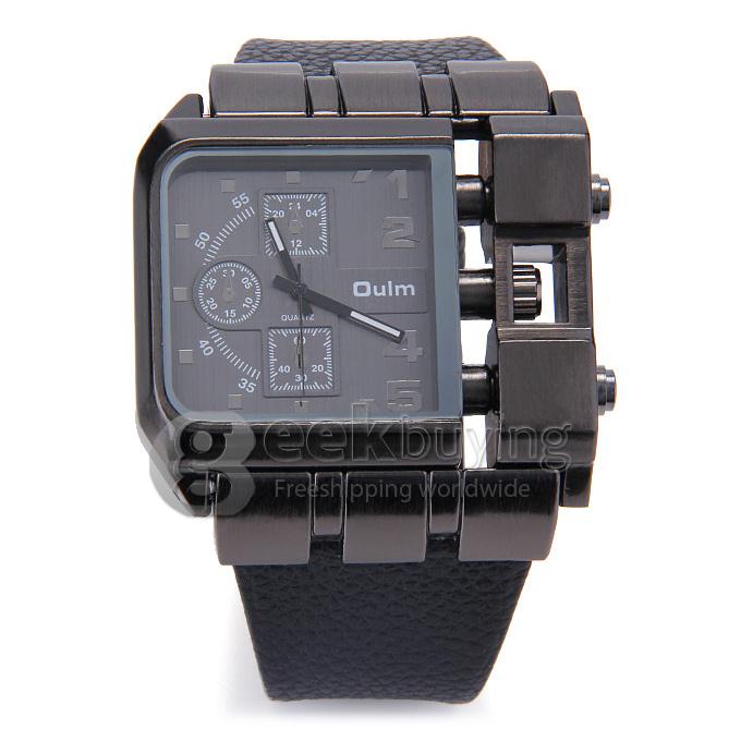 Oulm 3364 Fashion Men Military Wristwatch Sports Quartz Watch With ...