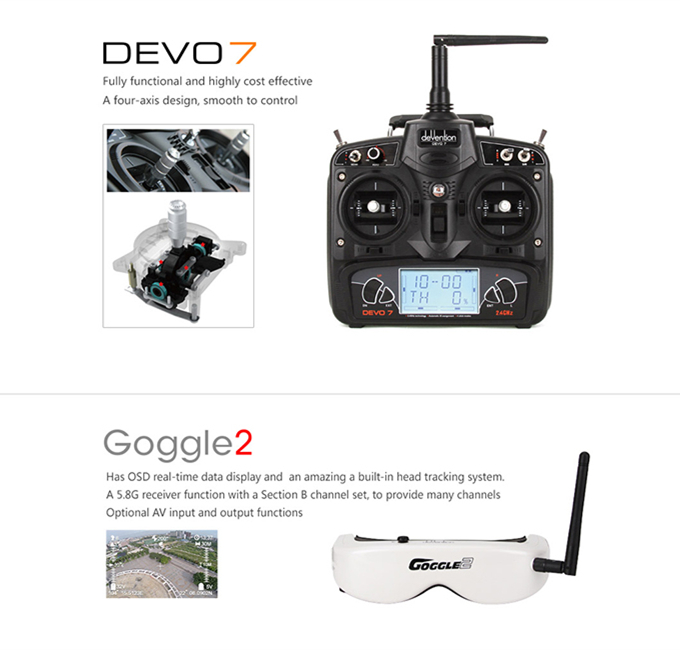 Walkera Runner 250 Drone Racer FPV HD Camera OSD Quadcopter