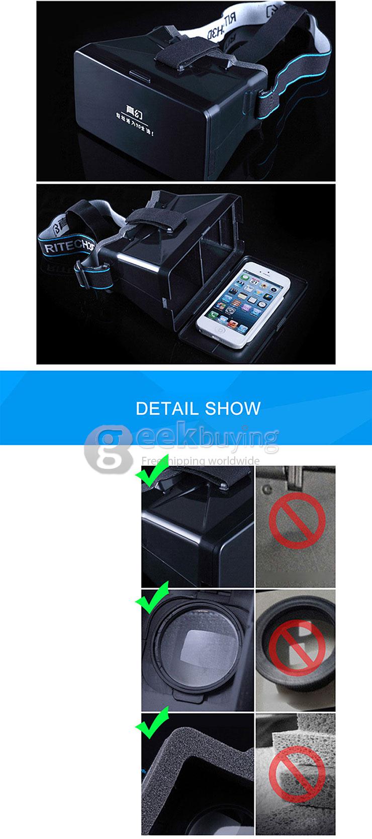 RITECH 3D Magic Box 3.5-5.6In Universal VR 3D Glasses