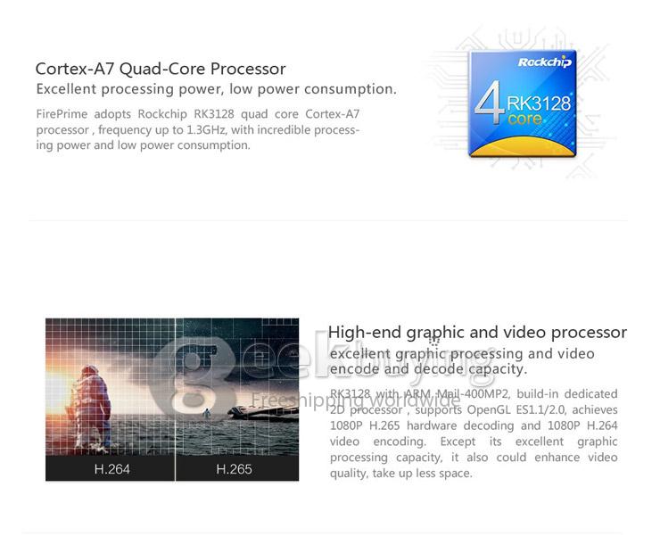 FirePrime Ubuntu 15.04 Android5.1 CPU Development Board