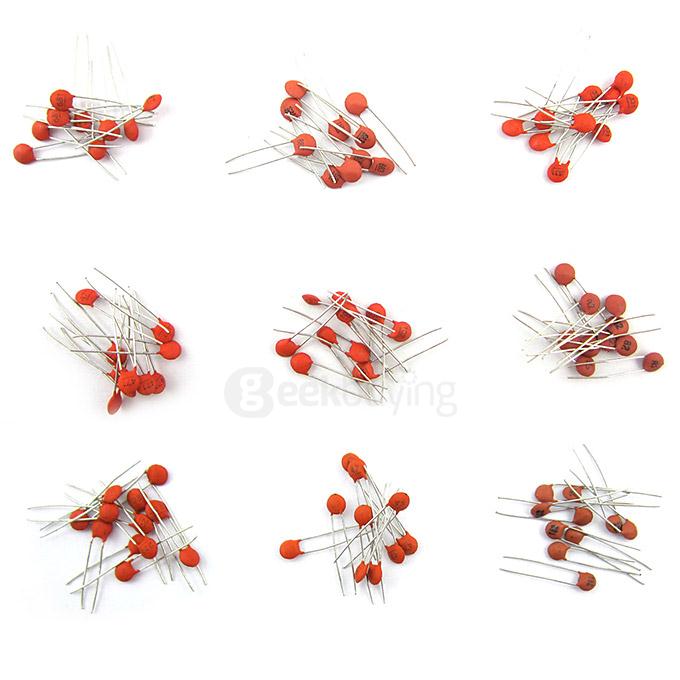 DIP Ceramic Capacitor Pack 2pF-0.1uF/30x10 PCS for DIY project