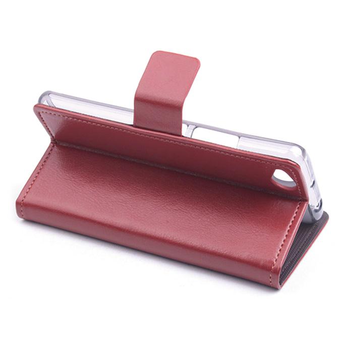 Protective Hard Cover Flip Stand Leather Case for ZTE Nubia Z9 Mini