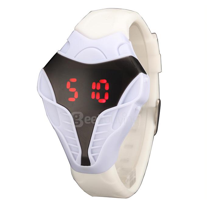 Red LED Watch Men Silicone Wrist Watch