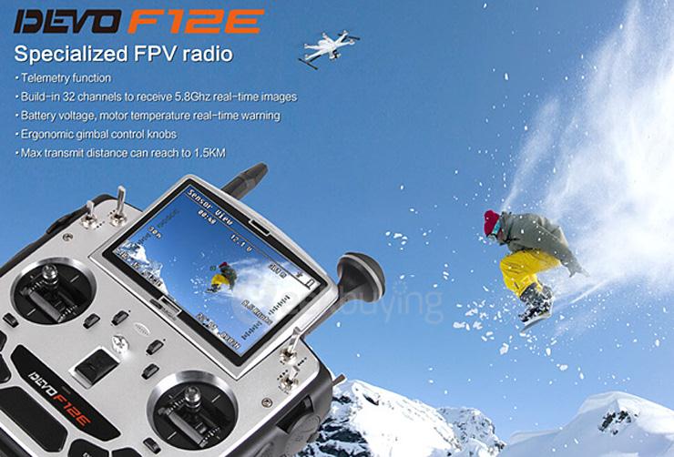 Walkera DEVO F12E FPV Transmitter 5.8Ghz 12CH Image Monitor