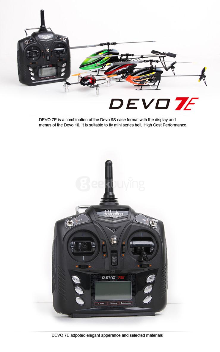 Walkera Devo 7E 7CH Transmitter Controller Mode 2 Without Receiver