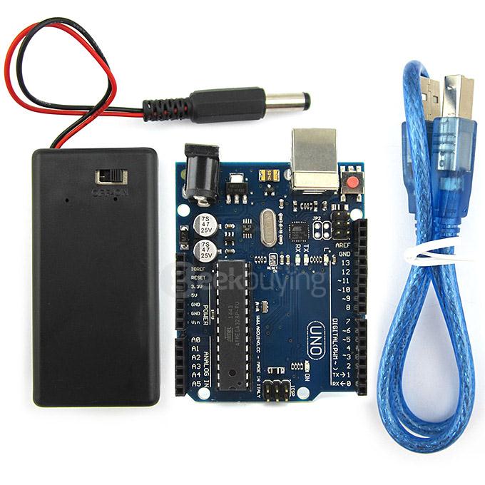 Uno R3 Atmega328p Development Board With Usb Cable 9v Battery Case