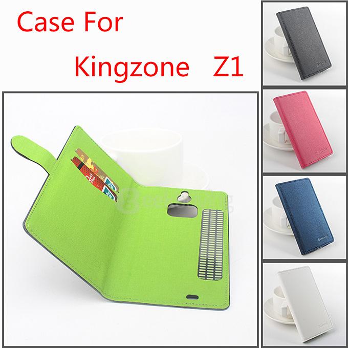 Protective Hard Cover Flip Stand Leather Case for Kingzone Z1 Smartpho