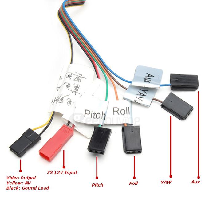 Light-3D 3 Axis Brushless Gimbal for Mobius 808 FPV Camera