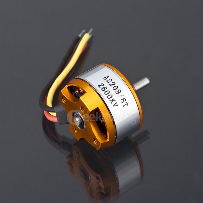 A2208-8T 2600KV Outrunner Brushless Motor For RC Airplane Aircraft