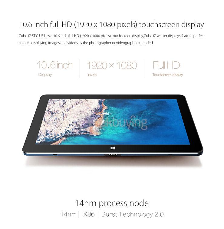 [Bundle]CUBE i7 Stylus Tablet PC + Docking Keyboard + WACOM Pen