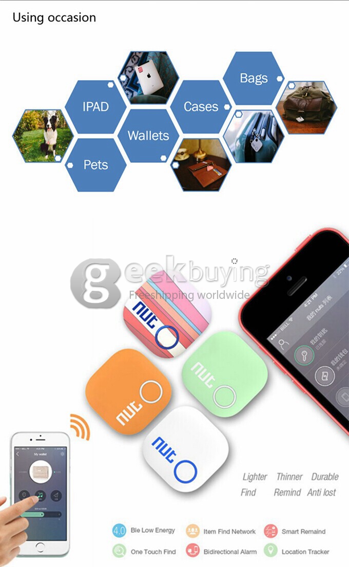 Nut 2 Smart Two-way Anti-Lost Bluetooth Tracker GPS Locator