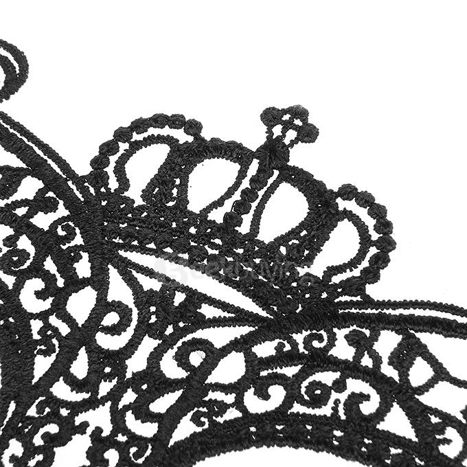 Women's Masquerade Party Noble Mysterious Lace Crown Mask